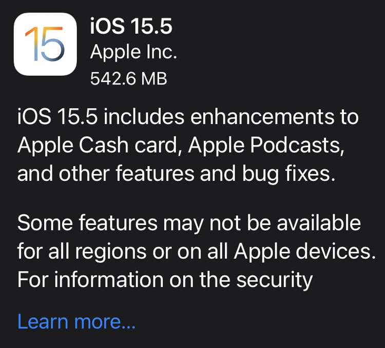 iOS 15.5 released with over 30 security fixes | The iPhone FAQ